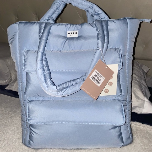 Wilo The Label | Bags | Wilo The Label Blue Cargo Pocket Bag Gym Bag ...